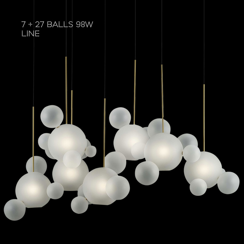 Подвесной светильник BUBBLE B MILK 1 основной шар.. Новые модели и коллекции каждый день с 2017 ...