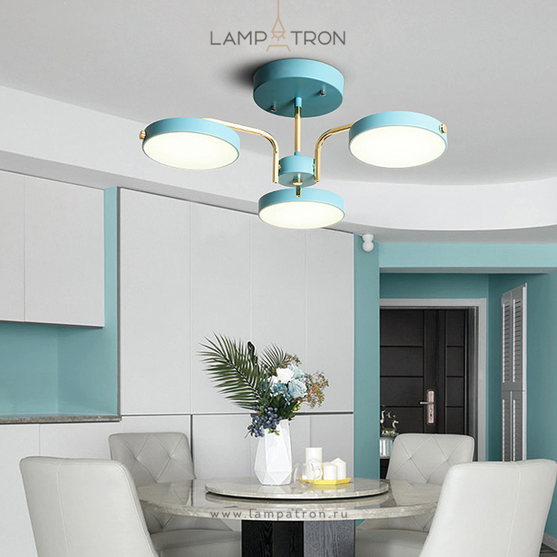 Потолочная люстра TAVIS C Цвет белый.. Официальная продукция. Остерегайтесь подделок. LAMPATRON ...