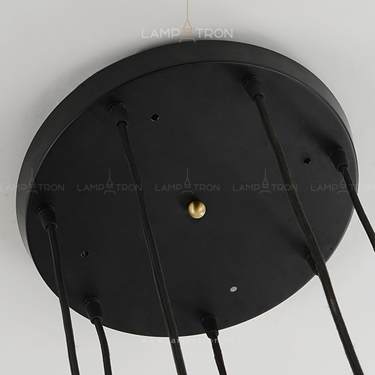 Готовая комбинация светильников BRIXEN 5 подвесов. Цвет крепления золото.. Эксклюзив ...