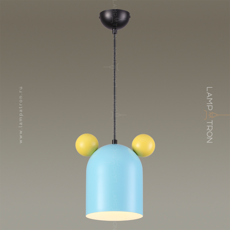 Люстра, дизайнерский светильник TEDDY Цвет розовый + голубой ...