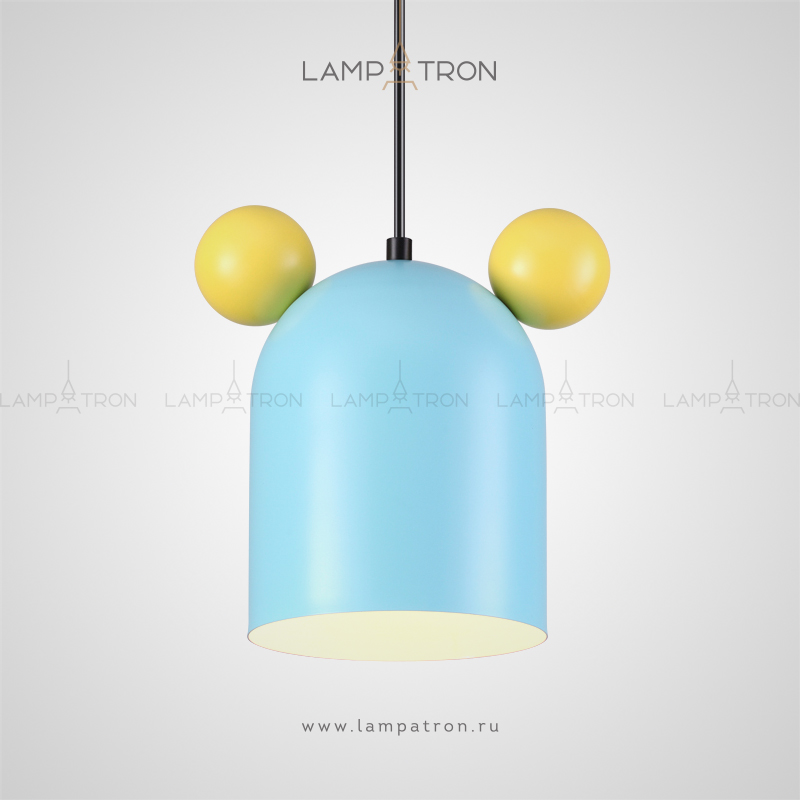 Люстра, дизайнерский светильник TEDDY Цвет розовый + голубой ...