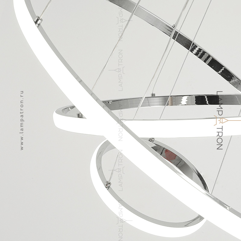 Кольцевые люстры и светильники ABEL SILVER — купить в Lampatron.ru