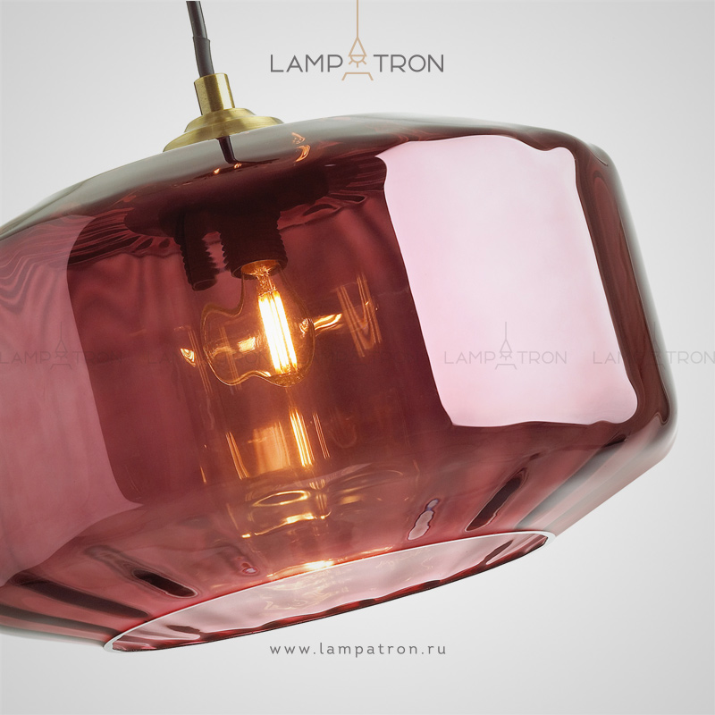 Подвесной светильник HARZARD ONE Цвет бордовый.. Лучшие условия на ...