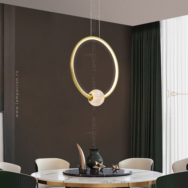 Подвесной светильник STORMS RING Цвет Хром. Контроль качества. Официальная гарантия. LAMPATRON ...