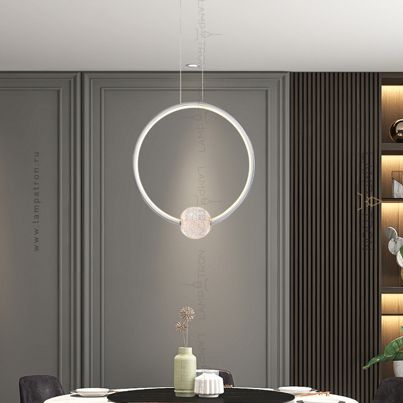 Подвесной светильник STORMS RING Цвет Хром. Контроль качества. Официальная гарантия. LAMPATRON ...