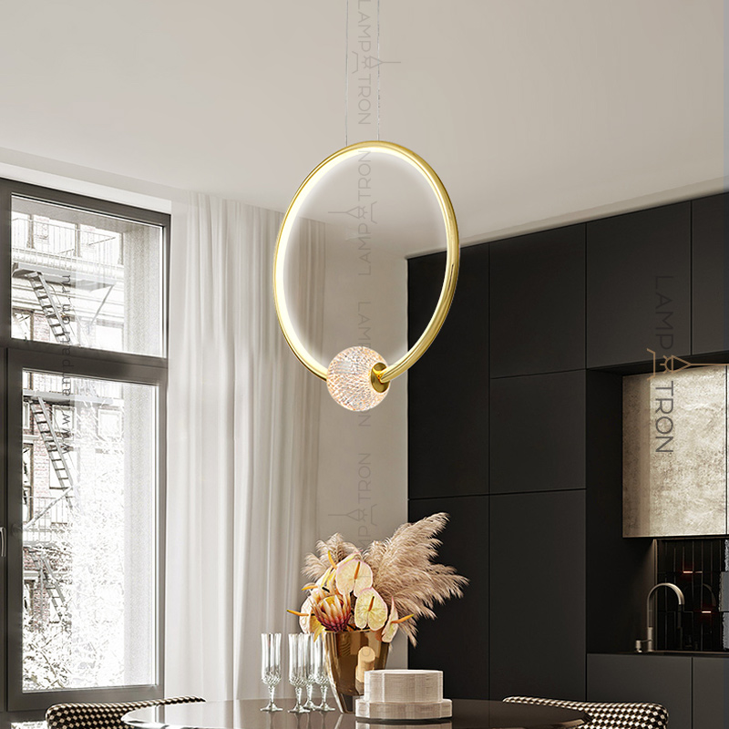 Подвесной светильник STORMS RING Цвет Хром. Контроль качества. Официальная гарантия. LAMPATRON ...