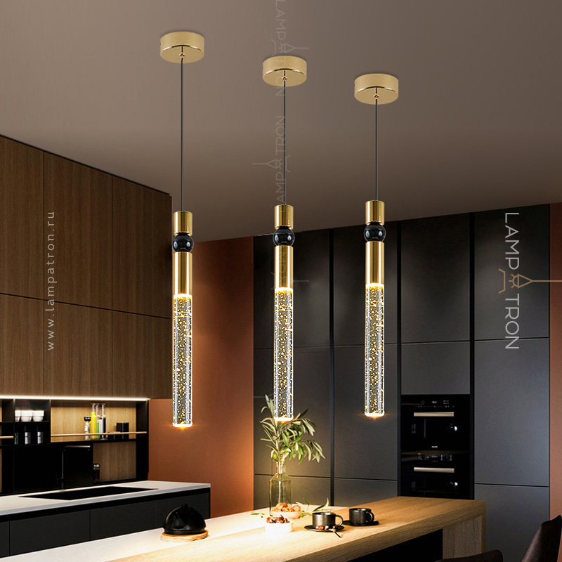 Люстра, дизайнерский светильник SPREE Цвет Латунь + Золото + Черный. Премиум освещение. Выбор ...