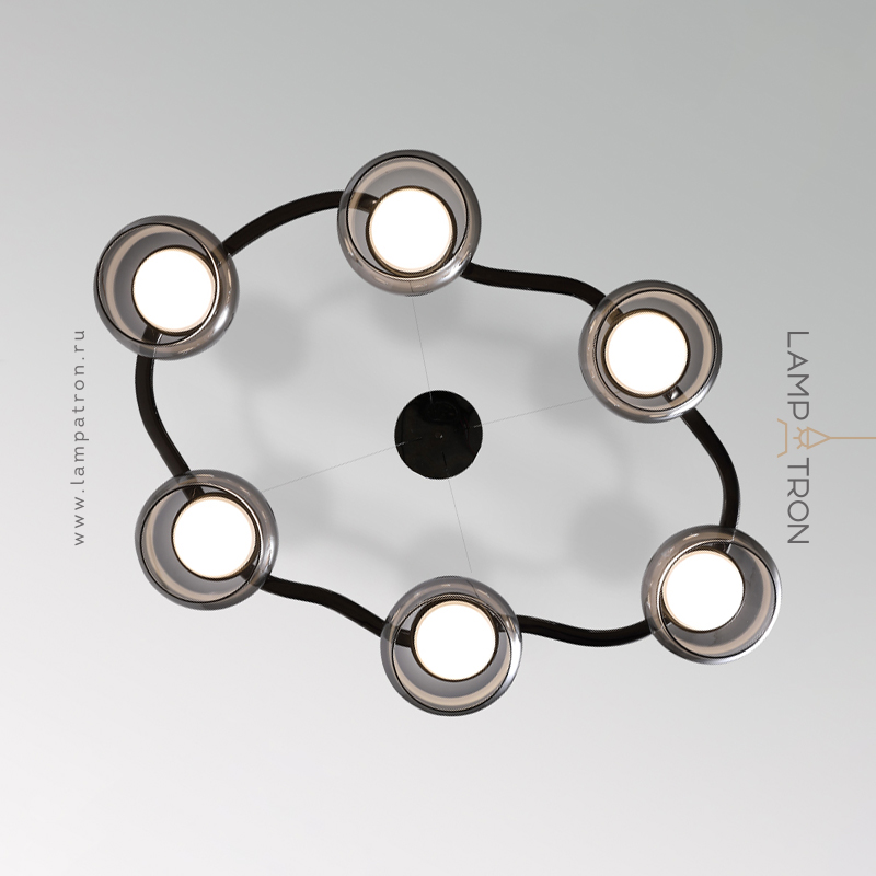 Кольцевые люстры и светильники JULIANO Тип A. 5 ламп. Контроль качества ...