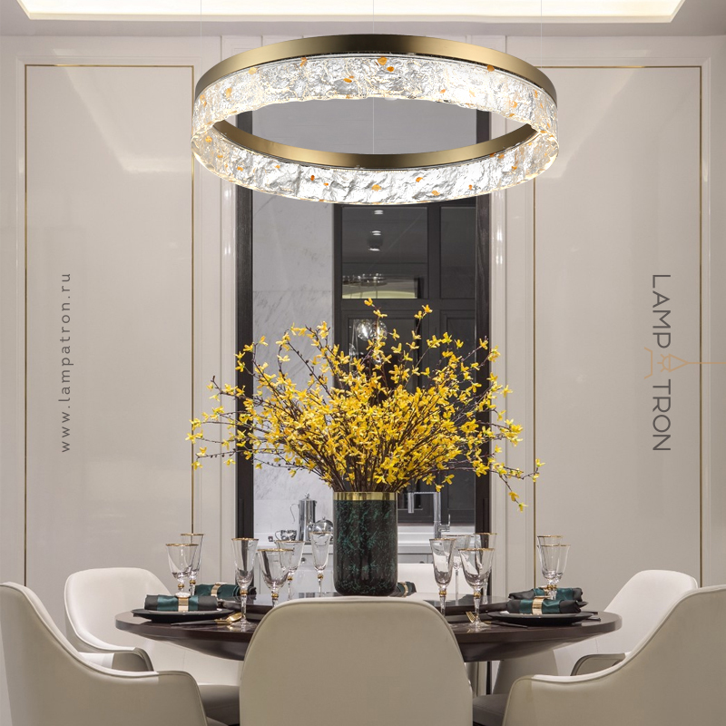 Кольцевые люстры и светильники VALLDOR RING Размер S. Дизайнерский свет премиум-класса ...