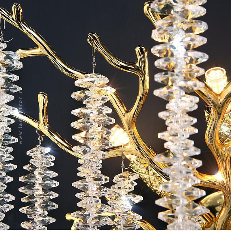 Бра FRANKA WALL 2 лампы. Цвет золото. Дизайнерский свет премиум-класса ...