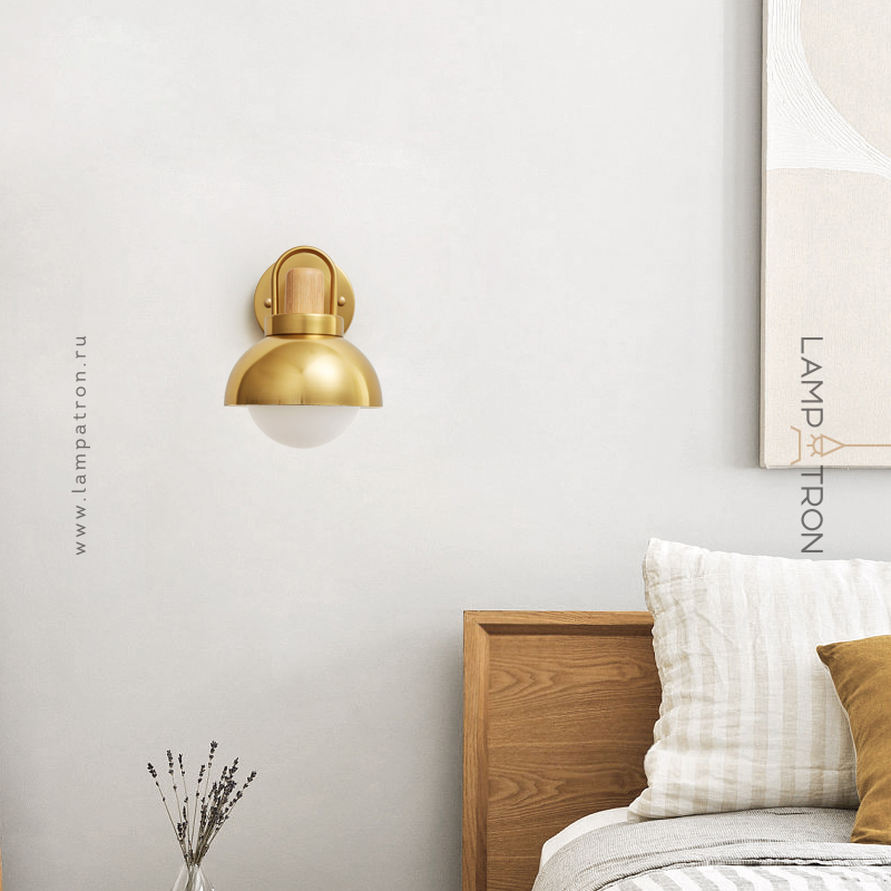 Бра ALISON GOLD WALL Светлое дерево. Новые модели и коллекции каждый ...