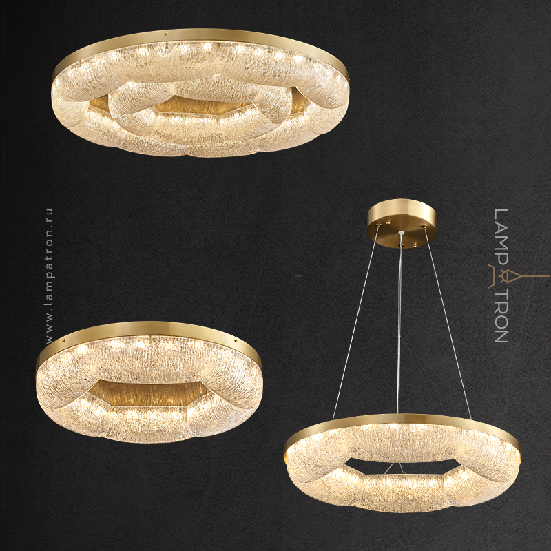 Потолочный светильник NELIUS WAVY CH Тип А. Размер S. Лучшие условия на комплексные заказы ...