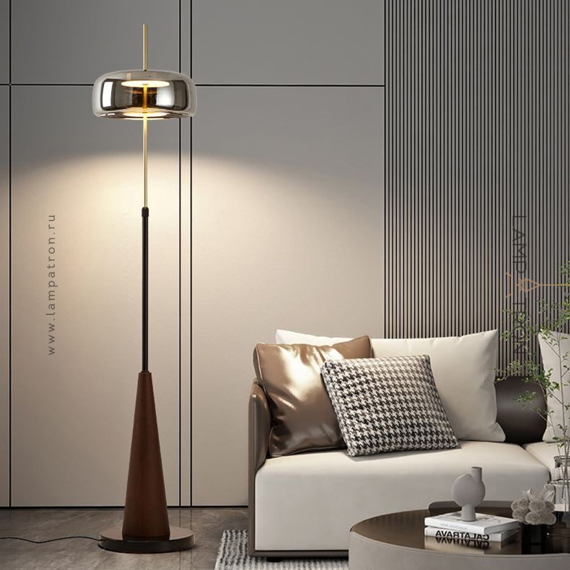 Торшер DIDERIK Дымчато-серый. Трехцветный свет. Дизайнерский свет ...