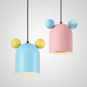 Люстра, дизайнерский светильник TEDDY Цвет розовый + голубой ...